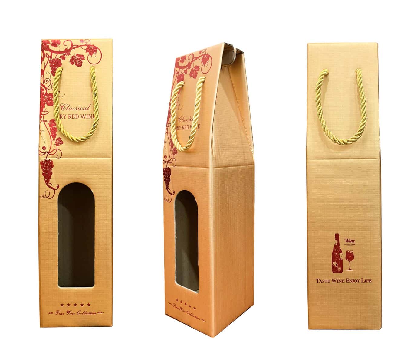 Túi Giấy đựng 1 Chai Rượu Vang Ruma Wine